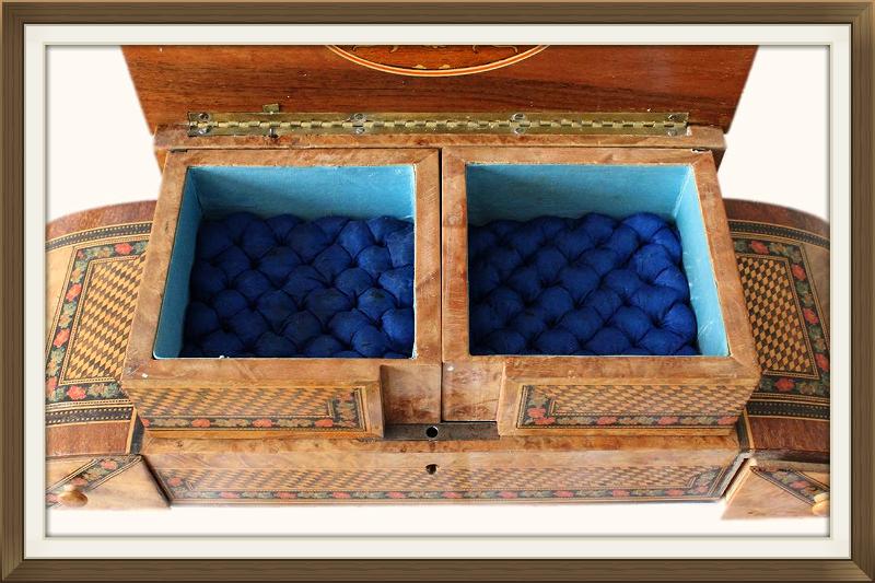 Superb 1920s Art Deco Inlaid Musical Jewellery Box JB269